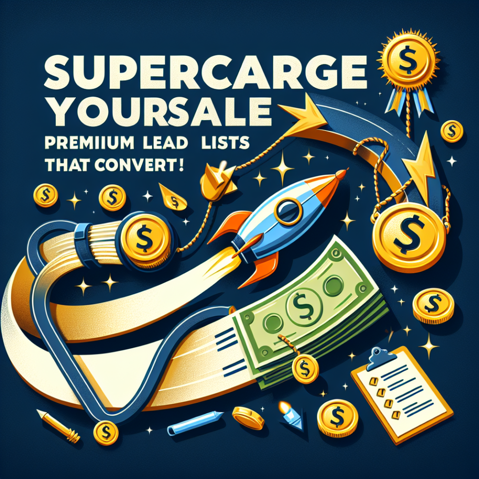 Supercharge Your Sales: Premium Lead Lists That Convert!