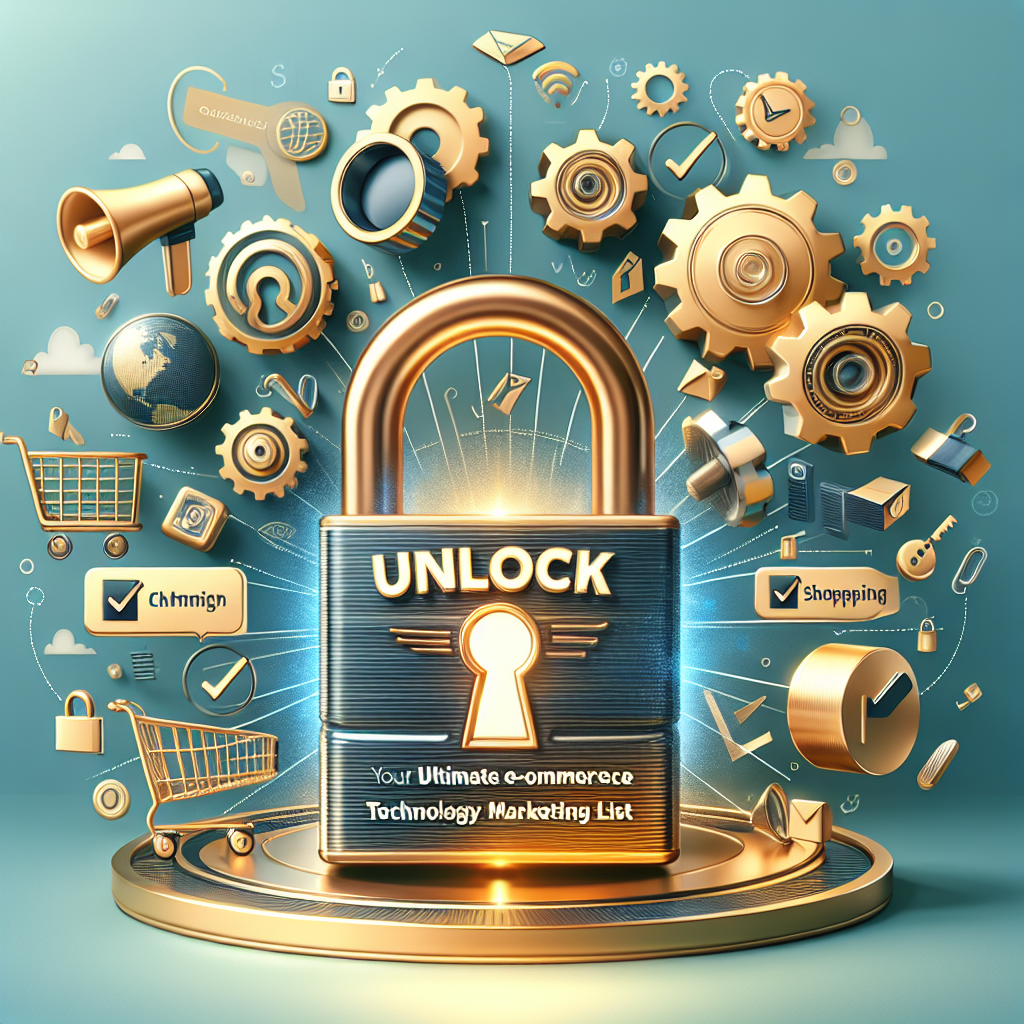 Unlock Success: Your Ultimate E-commerce Technology Marketing List